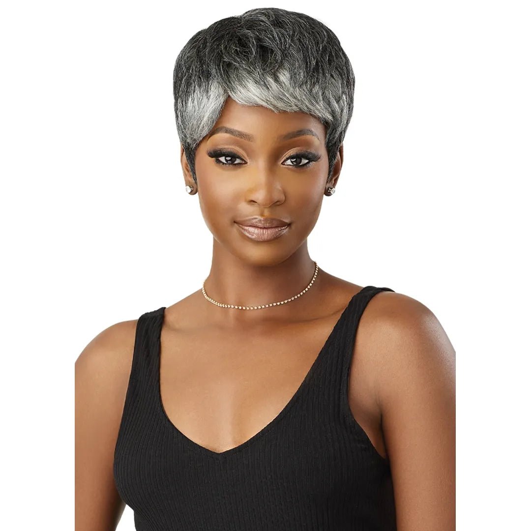 OUTRE FAB & FLY GRAY GLAMOUR HUMAN HAIR FULL WIG – ARLETTE – Braids and Wigs