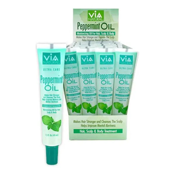 VIA NATURAL Peppermint Oil Treatment Tube – Braids and Wigs