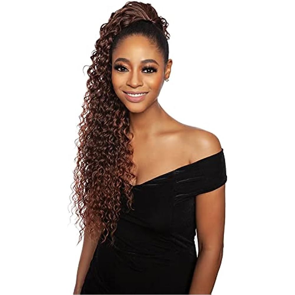 Mane Concept Mega Brazilian Wrap & Tie Drawstring - DEEP CURL 30 ...