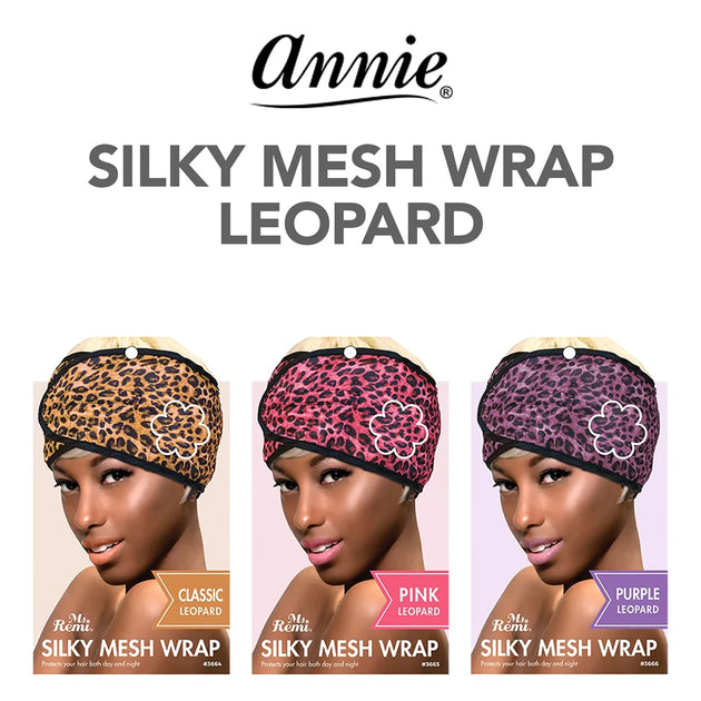 ANNIE Silky Mesh Wrap- Leopard – Braids and Wigs