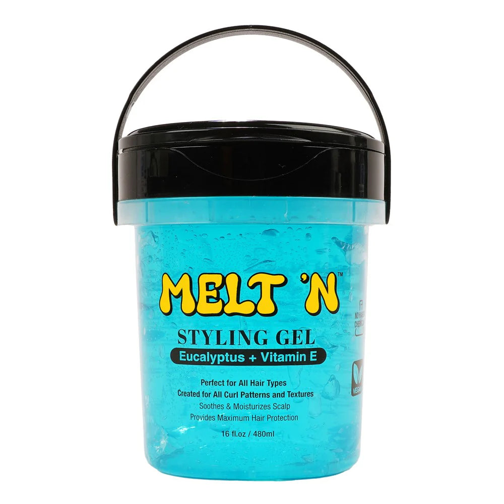 EBIN MELT'N Styling Gel Blue [Eucalytus + Vitamin E] (16 oz) – Braids ...