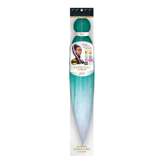 EZBRAID Platinum 2-Tone Color Pre-Stretched Braid (26inch) – Braids and ...