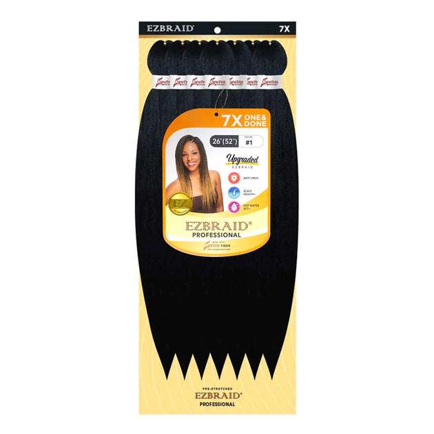 EZBRAID Professional 7X One & Done Pre-Stretched Braid (26inch ...