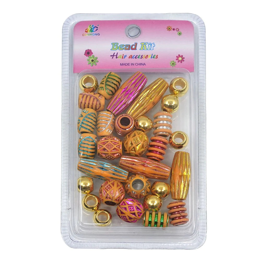 Bead kit Wooden Beads Assorted – Braids and Wigs