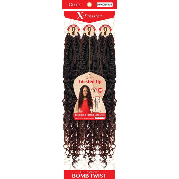 OUTRE X-PRESSION - TWISTED UP - BOHO SPRING MERMAID LOCS 18" 3X ...