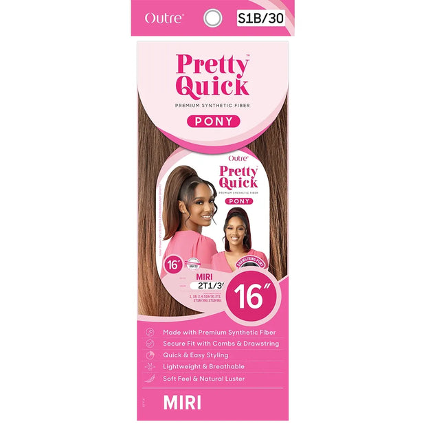 OUTRE PRETTY QUICK DRAWSTRING PONY - MIRI - HT – Braids and Wigs