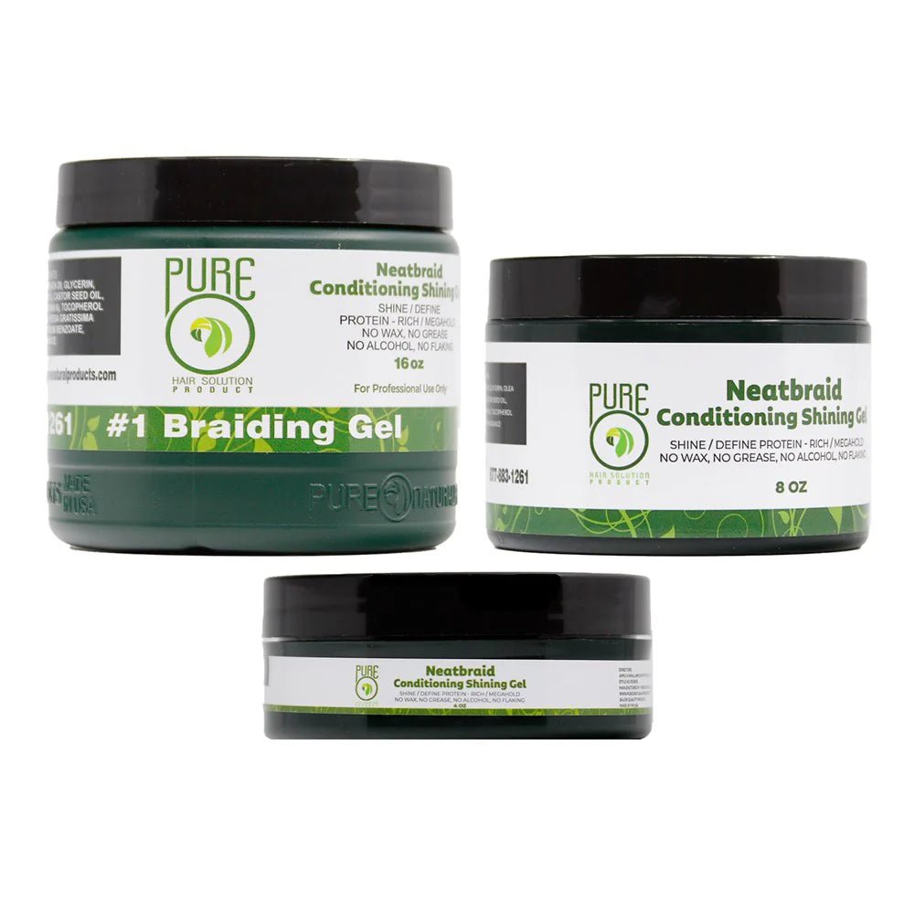Pure O Natural Neat Braid Conditioning Shining Gel – Braids and Wigs