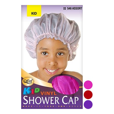 Qfitt Kids Vinyl Shower Cap – Braids and Wigs