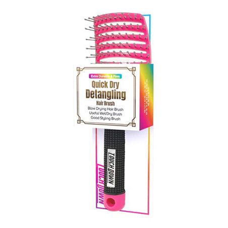 Touch Down Quick Dry Detangling Brush Pink – Braids and Wigs