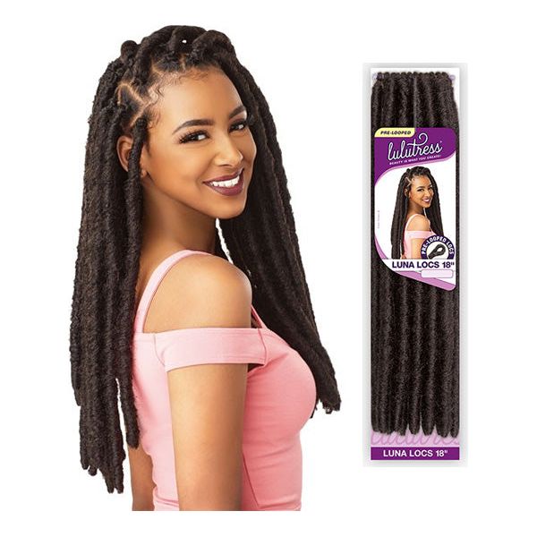 Sensationnel Lulutress Pre-Looped Crochet Braid Luna Locs 18" – Braids ...