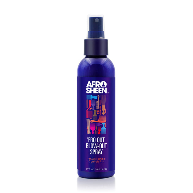 AFRO SHEEN BLOW OUT SPRAY | 6 OZ – Braids and Wigs