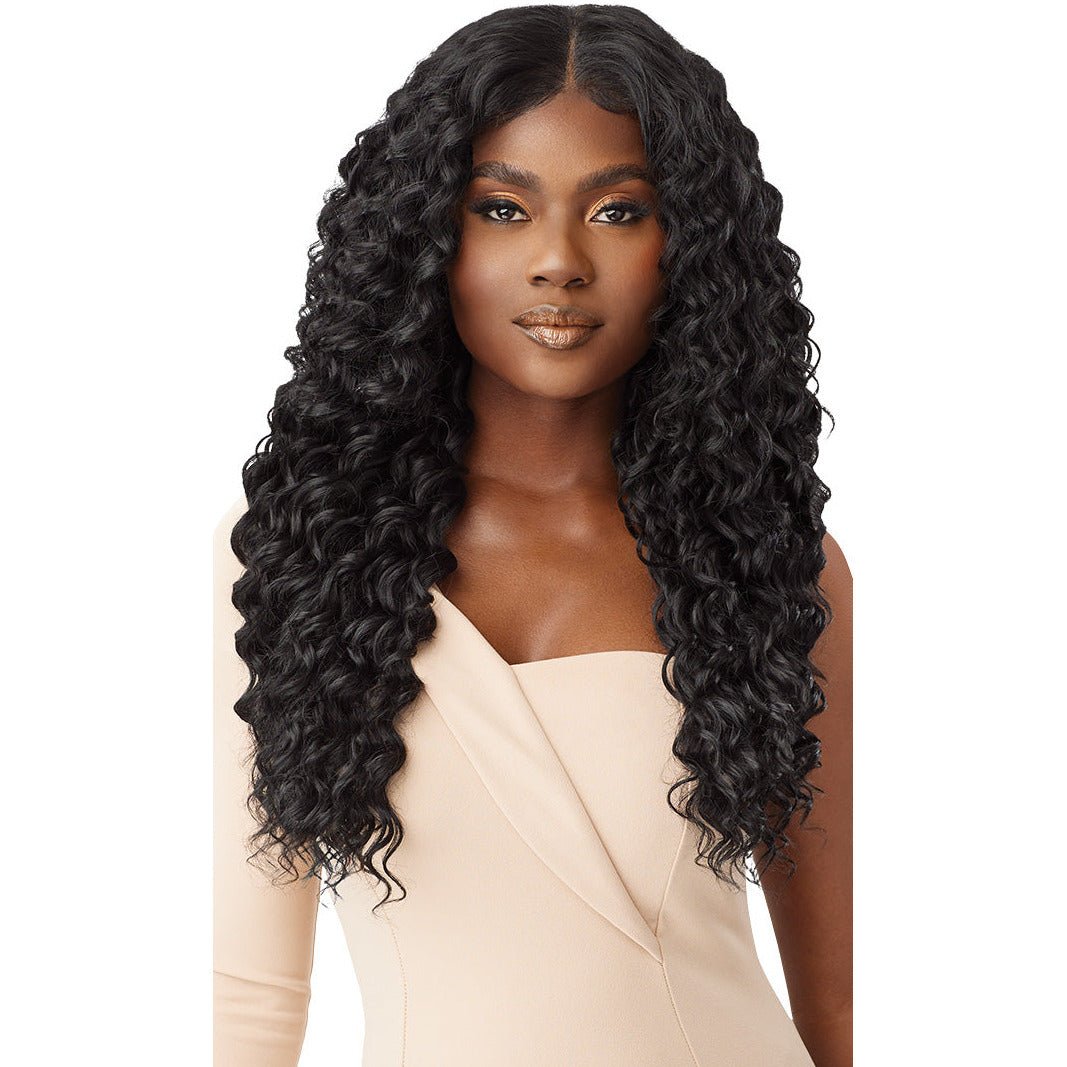 Outre Batik - Deep Wave Weave Bundle Set With 4x4 HD Lace Closure (18 ...