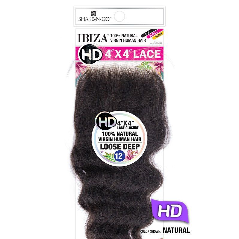 Ibiza HD 4"X4" Loose Deep 12" Lace Closure – Braids and Wigs