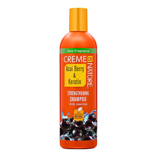 CREME OF NATURE Acai Berry & Keratin Shampoo (12oz) – Braids and Wigs