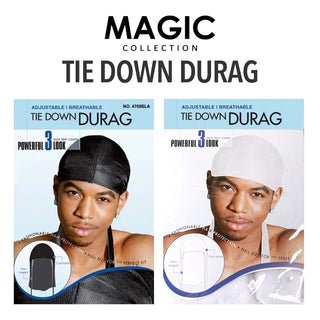 MAGIC COLLECTION Tie Down Durag – Braids and Wigs